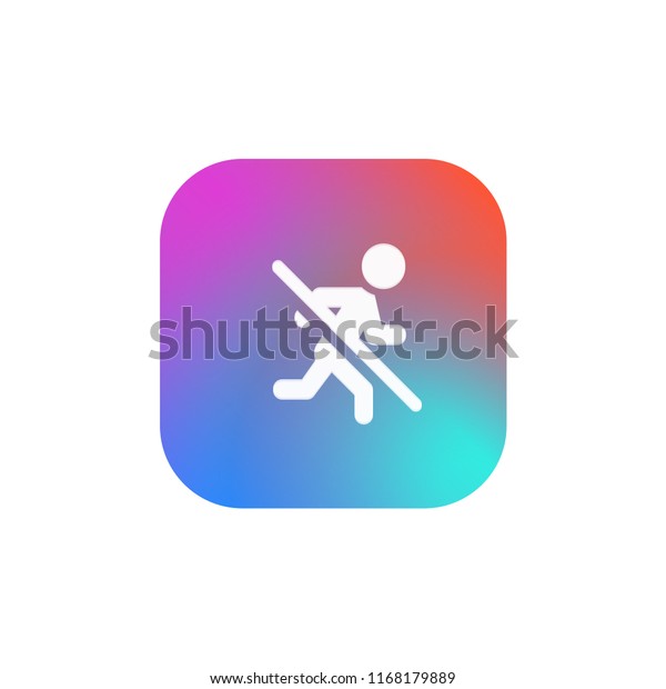Do Not Enter App Icon Stock Vector (Royalty Free) 1168179889 | Shutterstock