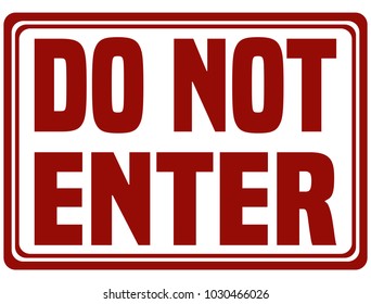 Do Not Enter Stamp Sign Stock Vector (Royalty Free) 1030466026