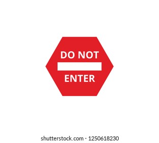 Do Not Enter Traffic Sign Red: เวกเตอร์สต็อก (ปลอดค่าลิขสิทธิ์ ...
