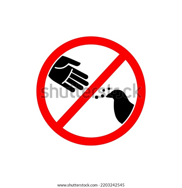 Do Not Feed Sign Do Not Stock Vector (Royalty Free) 2203242545 ...