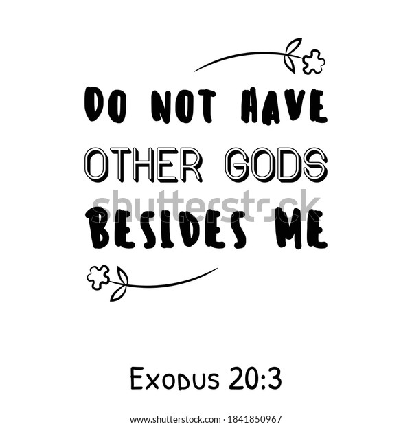 Do Not Have Other Gods Besides Stock Vector (Royalty Free) 1841850967 ...