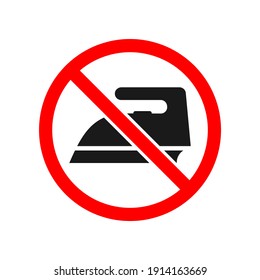 Do Not Iron Icon Isolated On Stock Vector (Royalty Free) 1914163669 ...