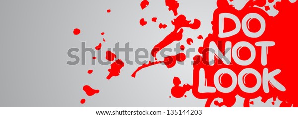 Do Not Look Stock Vector (Royalty Free) 135144203 | Shutterstock
