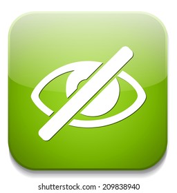 Do Not Look Eye Sign Icon Stock Vector (Royalty Free) 209838940
