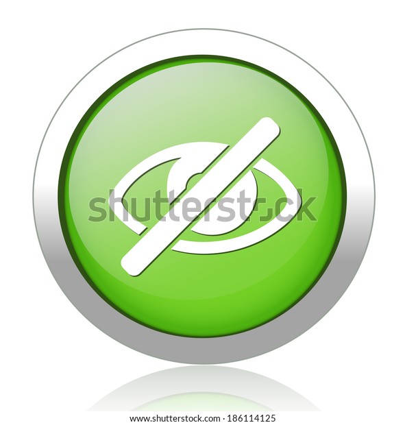 Do Not Look Eye Sign Icon Stock Vector (Royalty Free) 186114125 ...