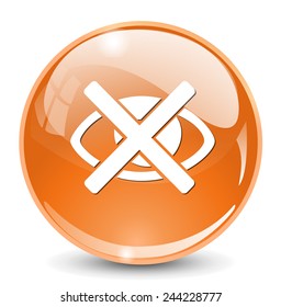 Do Not Look Icon Stock Vector (Royalty Free) 254703811