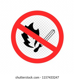 Do Not Make Fire Sign Icon Stock Vector (Royalty Free) 1157433247 ...