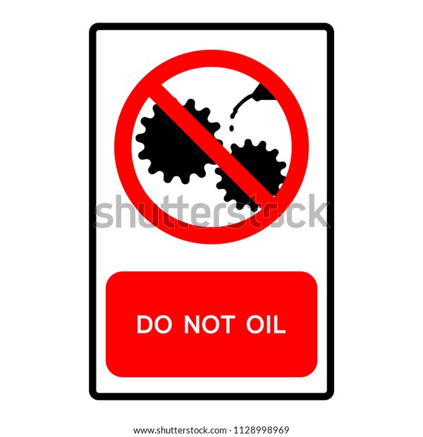 Do Not Oil Symbol Signvector Illustration Stock Vector (Royalty Free ...