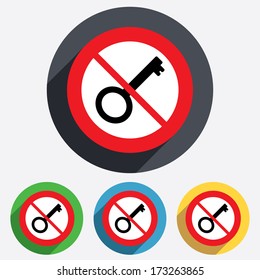 Do Not Open Key Sign Icon Stock Vector (Royalty Free) 173263865 ...