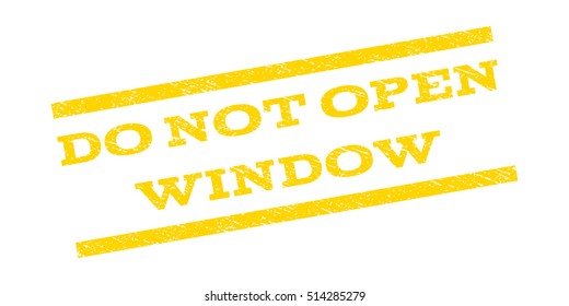 Do Not Open Window Watermark Stamp Stock Vector (Royalty Free ...