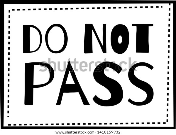 Do Not Pass Stamp On White: vector de stock (libre de regalías ...