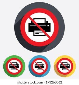 Do Not Print Sign Icon Printing Stock Vector (Royalty Free) 173268062 ...