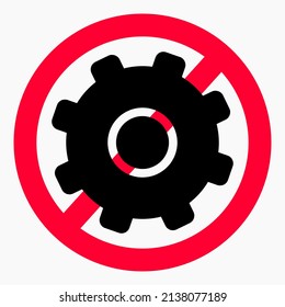 Do Not Repair No Settings Icon Stock Vector (Royalty Free) 2138077189 ...