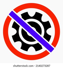 Do Not Repair No Settings Icon Stock Vector (Royalty Free) 2140273287 ...