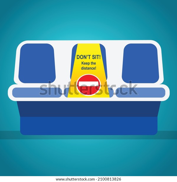 Do Not Sit Sign On Chair Stock Vector (Royalty Free) 2100813826 ...