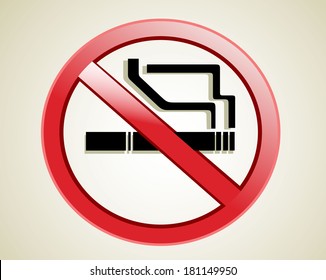 Do Not Smoke Sign Stock Vector (Royalty Free) 181149950 | Shutterstock