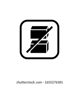 no apilar símbolos para los signos: vector de stock (libre de regalías ...