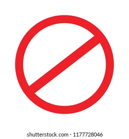 Do Not Symbolno Sign Entry Isolated Stock Vector (Royalty Free ...