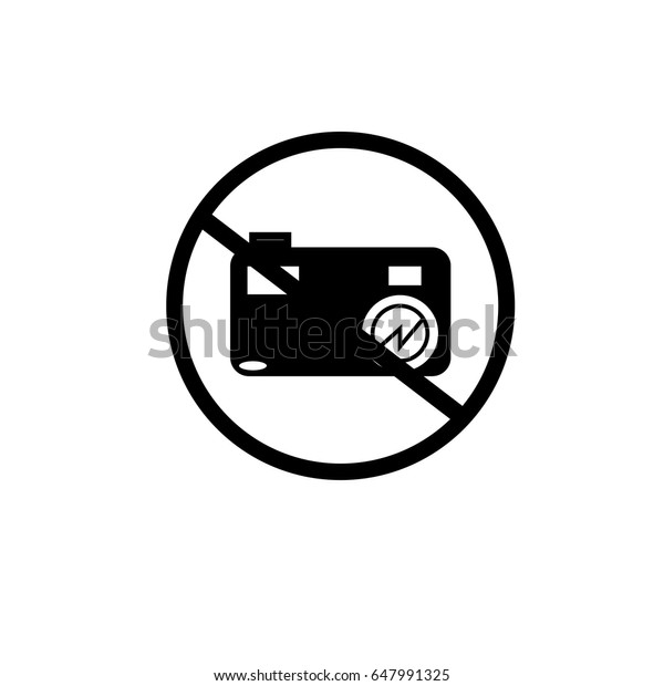 Do Not Take Photos Stock Vector (Royalty Free) 647991325