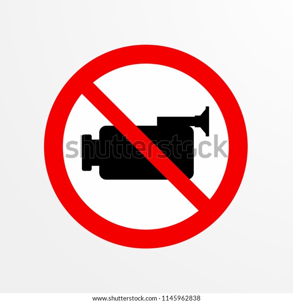 Do Not Take Video Cam Caution: vector de stock (libre de regalías ...