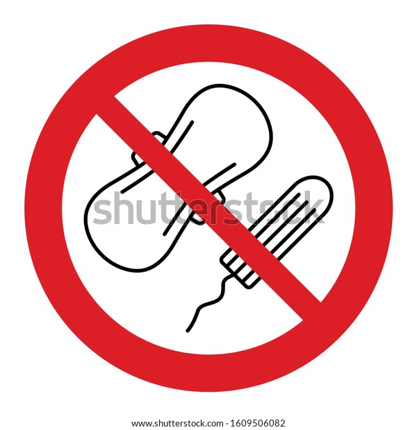 Do Not Throw Feminine Sanitary Pad Stock Vector (Royalty Free ...