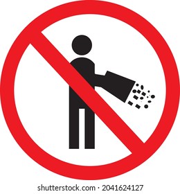 Do Not Throw Rubbish Here Vector Stock Vector (Royalty Free) 2041624127 ...