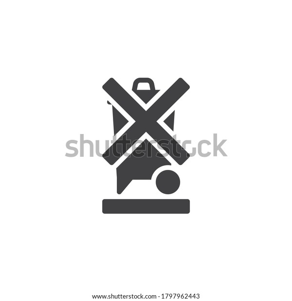 Do Not Throw Trash Packaging Sign Stock Vector (Royalty Free ...