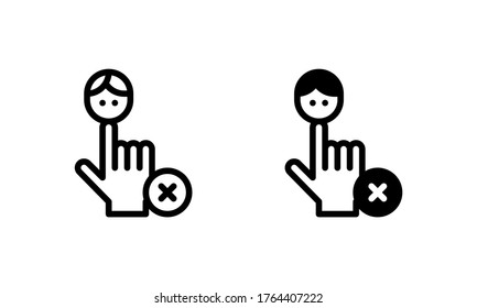 Do Not Touch Chin Protection Corona Stock Vector (Royalty Free ...