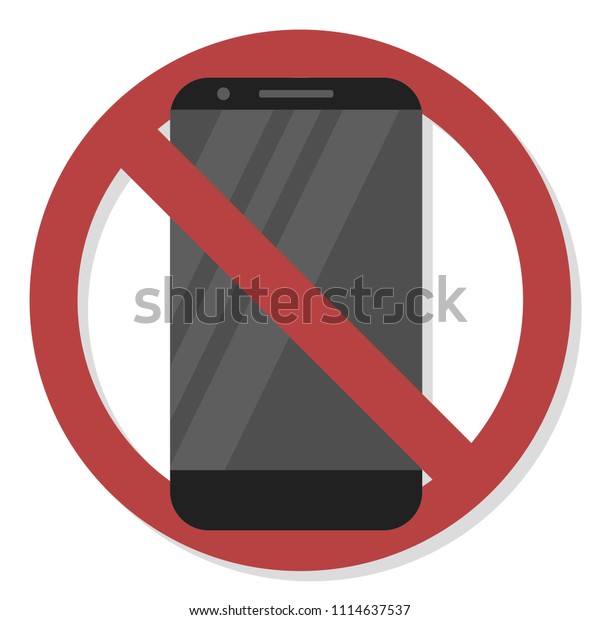 Do Not Use Mobile Phone Sign Stock Vector (Royalty Free) 1114637537 ...