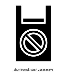 Do Not Use Plastic Bag Icon Stock Vector (Royalty Free) 2165665895 ...