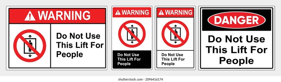Do Not Use This Lift People Stock Vector (Royalty Free) 2096416174 ...