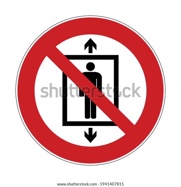 Do Not Use This Lift People Stock Vector (Royalty Free) 1941407815 ...