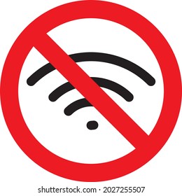 Do Not Use Wi Fi Symbol Stock Vector (Royalty Free) 2027255507 ...