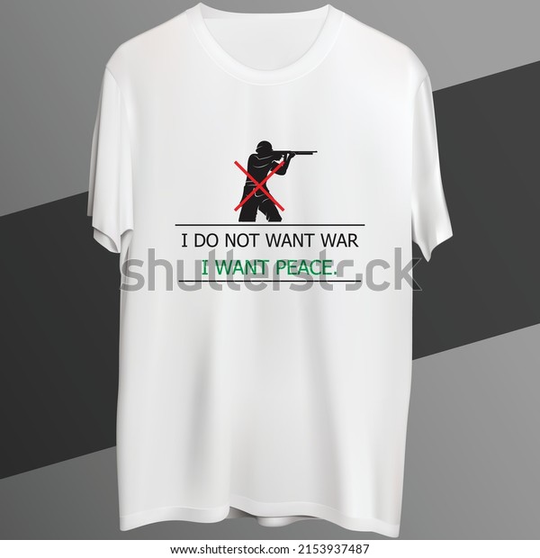 Do Not Want War Want Peace Stock Vector (Royalty Free) 2153937487 ...