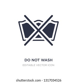 Do Not Wash Icon On White Stock Vector (Royalty Free) 1317034526 ...
