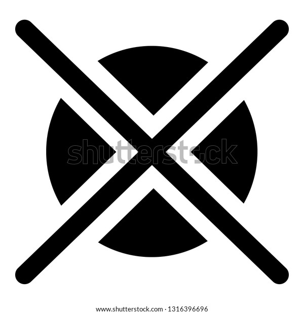 Do Not Wash Icon Outline Do Stock Vector (Royalty Free) 1316396696 ...