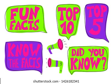 Do You Know Fun Facts Top: vector de stock (libre de regalías ...