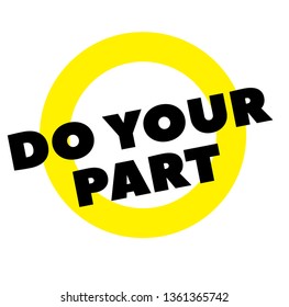 555 Do your part Images, Stock Photos & Vectors | Shutterstock
