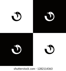 Dobel Bird Logo Stock Vector (Royalty Free) 1282114363 | Shutterstock