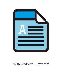 Doc Format Document Letter Label Blue: เวกเตอร์สต็อก (ปลอดค่าลิขสิทธิ์ ...