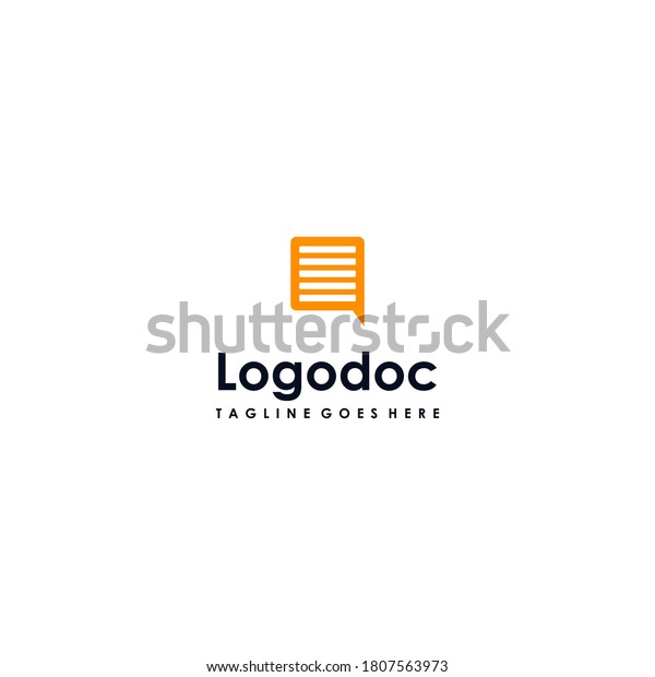 Doc Logo Design Idea Inspiration Stock Vector (Royalty Free) 1807563973 ...