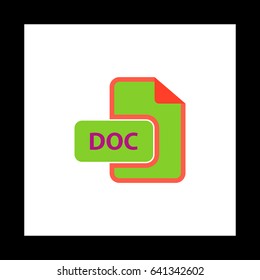 Doc Simple Vector Button Illustration Symbol Stock Vector (Royalty Free ...