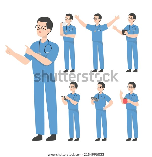 Doctor Character Design Presenting Concept Stock Vector (Royalty Free ...