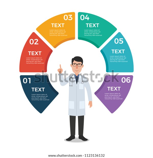 Doctor Circle Chart Infographic Template Stock Vector (Royalty Free ...