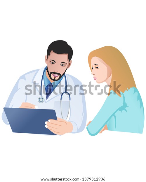 Doctor Discussion Icon Stock Vector (Royalty Free) 1379312906 ...