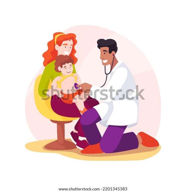 Doctor Examination Isolated Cartoon Vector Illustration Stock Vector ...