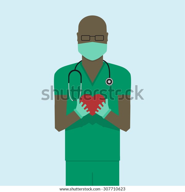 Doctor Flat Design Stock Vector (Royalty Free) 307710623 | Shutterstock