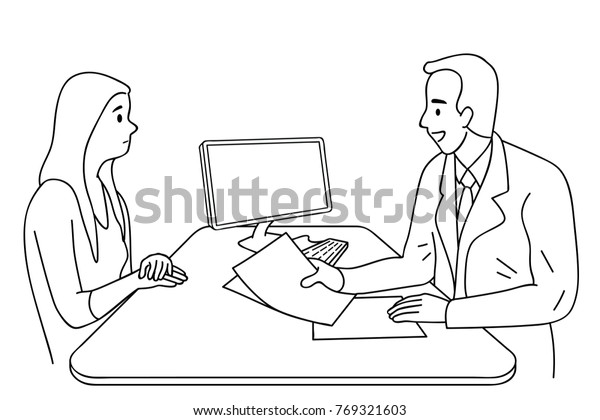 Doctor Giving Health Care Consulting Young Stock Vector (Royalty Free ... Doctor Giving Health Care Consulting Young Stock Vector (Royalty Free ...