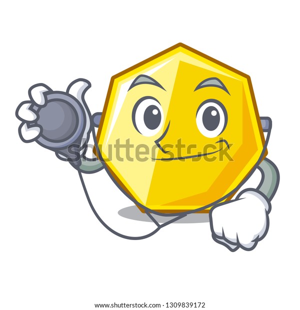 Doctor Heptagon Cartoon Shape Stock Vector (Royalty Free) 1309839172 ...