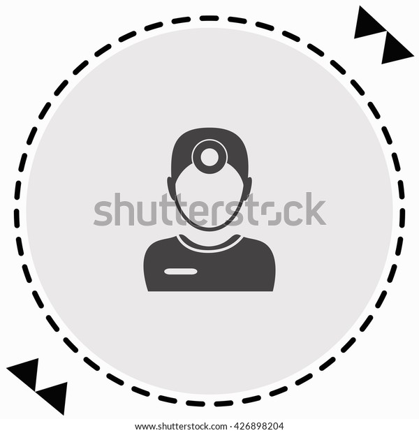 Doctor Icon Flat Design Isolated Illustration Stock Vector (Royalty ...